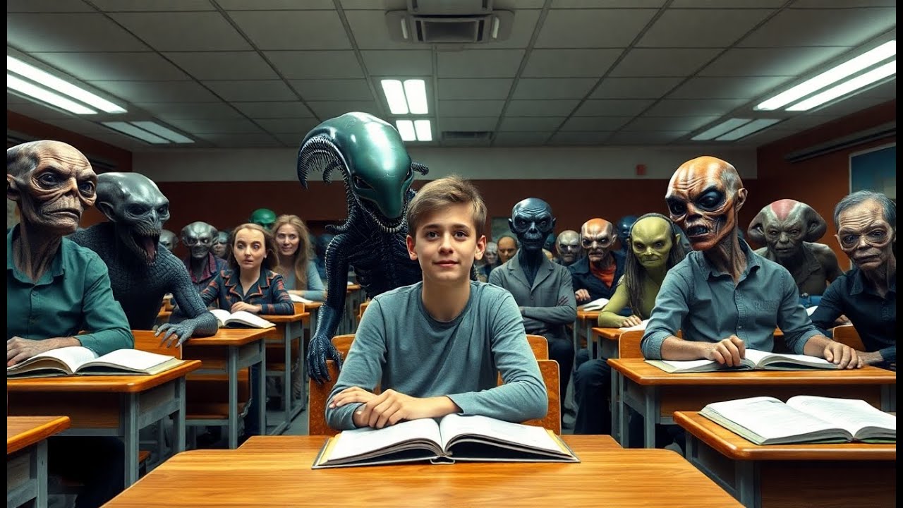🚀 The ONLY Human in an Alien Classroom—What Happens Next! 👽 - YouTube