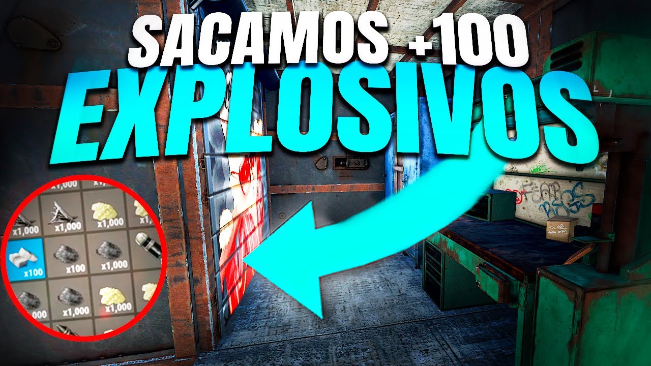 CONSEGUIMOS +100 EXPLOSIVOS en un RAIDEO - RUST - Gameplay español ...