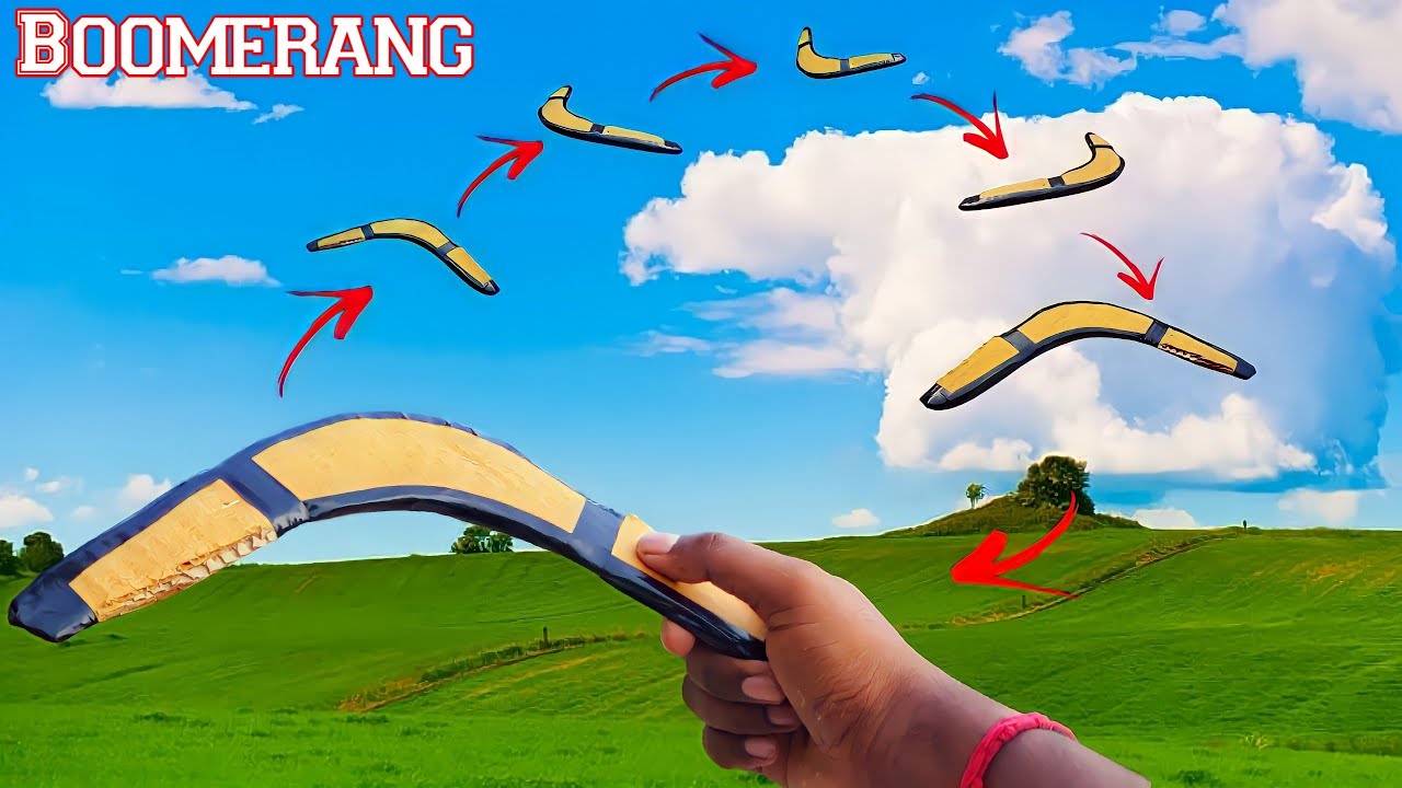 How to make Boomerang at home with Cardboard | how to make a cardboard ...