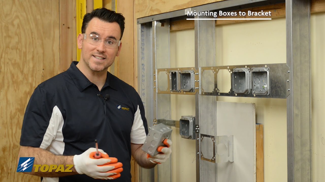 Bracket to Stud - Electrical Box Support - YouTube