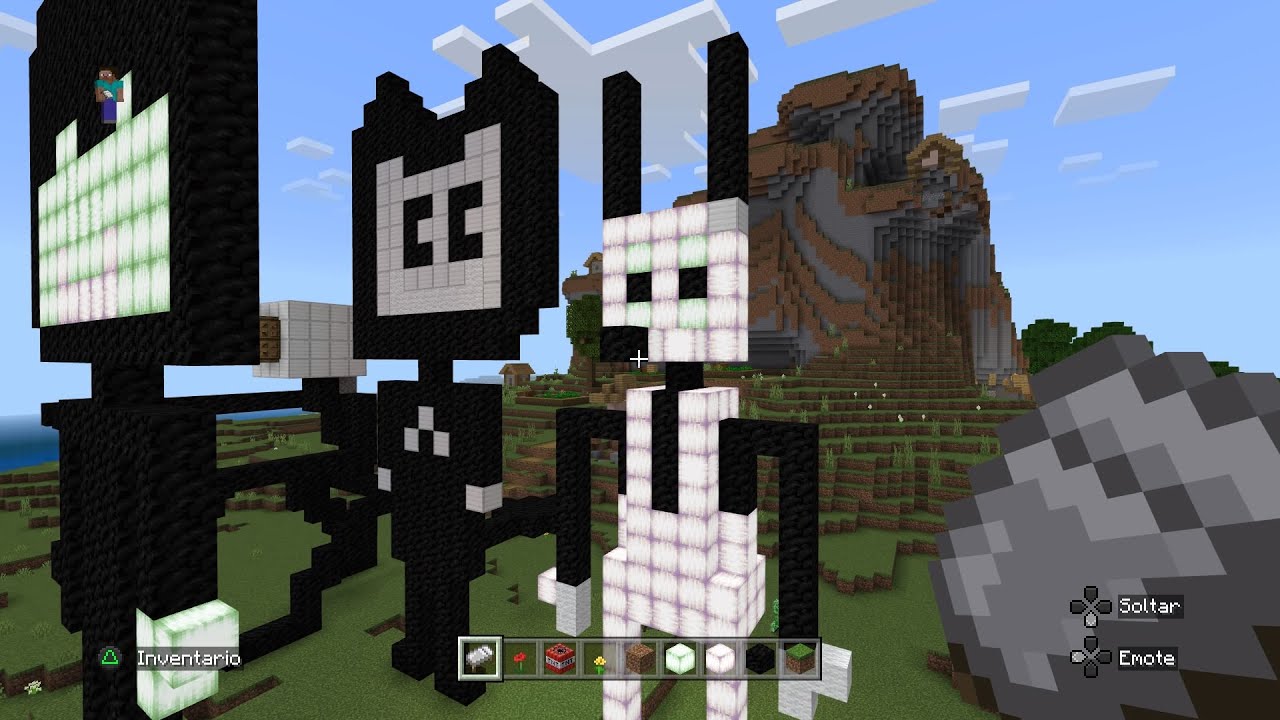haciendo a Bendy y a Boris en Minecraft para Ps4 - YouTube