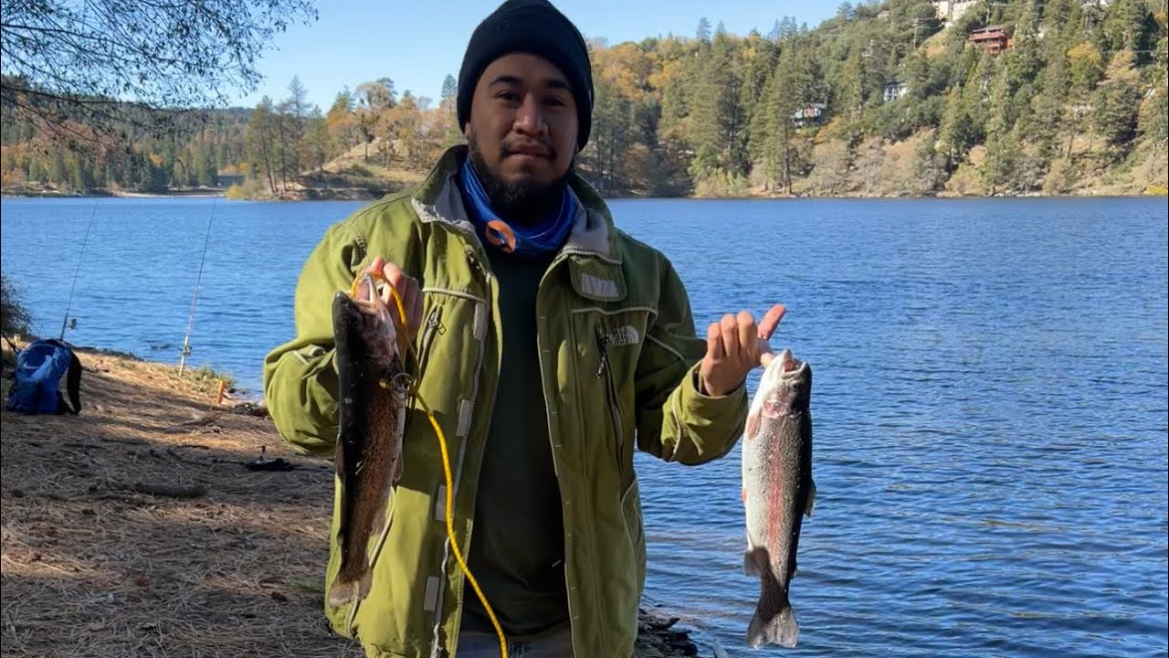 Lake Gregory Cold Fall Trout Fishing | Atomic Tubes| Powerbait| 2022 ...