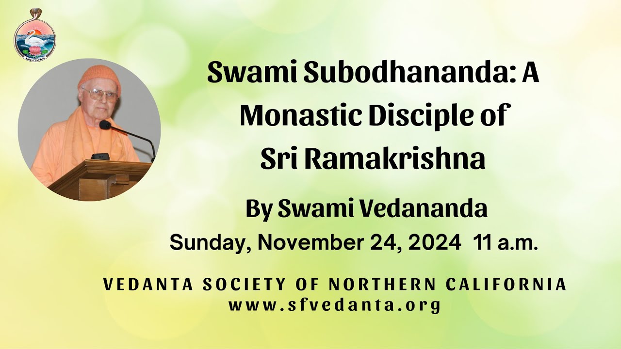 Swami Subodhananda: A Monastic Disciple of Sri Ramakrishna by Swami ...