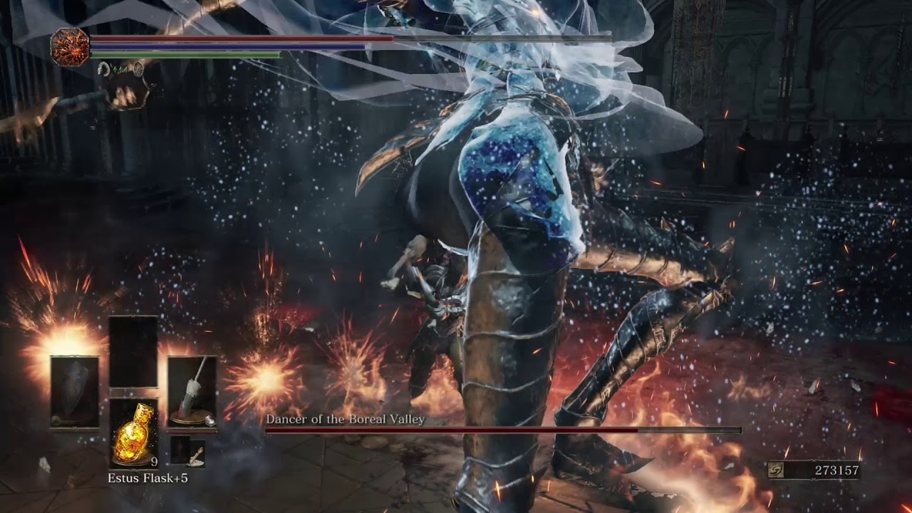 Dark Souls 3: Dancer of the Boreal Valley Boss Fight, 75 seconds - YouTube