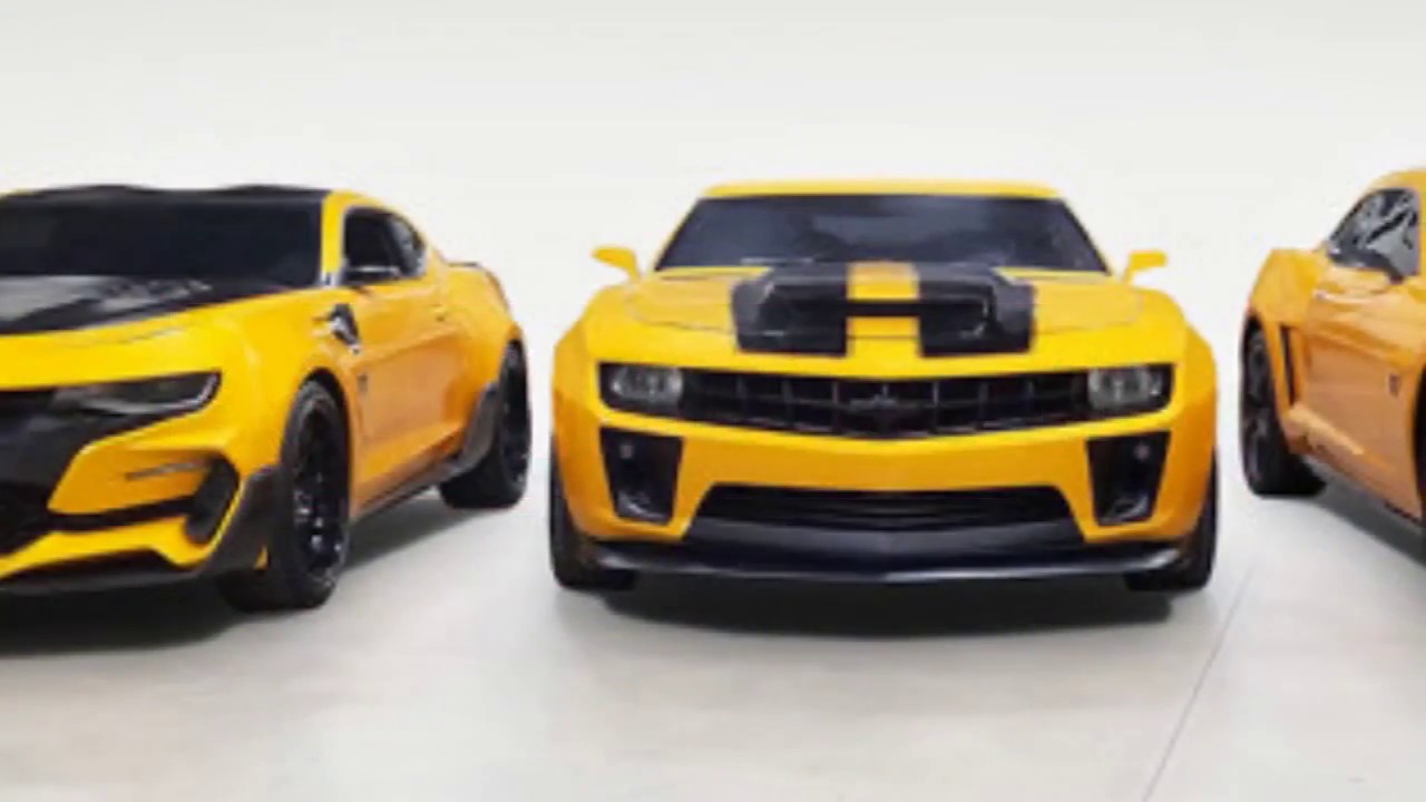 Bumblebee Camaros from the Transformers films head to auction - YouTube