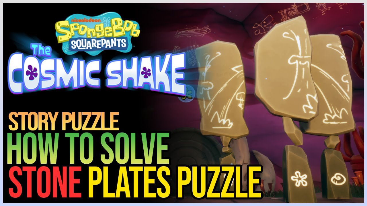 Stone Plates Puzzle SpongeBob SquarePants Cosmic Shake - YouTube