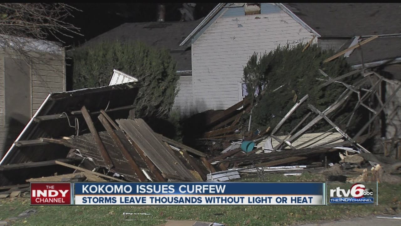 Kokomo issues curfew, storms leave thousands without power - YouTube