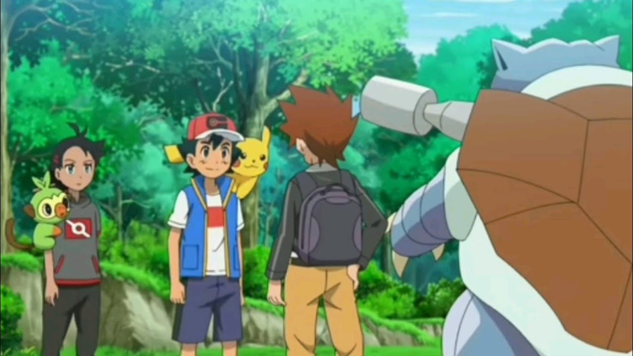 Ash and Goh meet Gary # Pokemon Journeys # English Dubbed # - YouTube