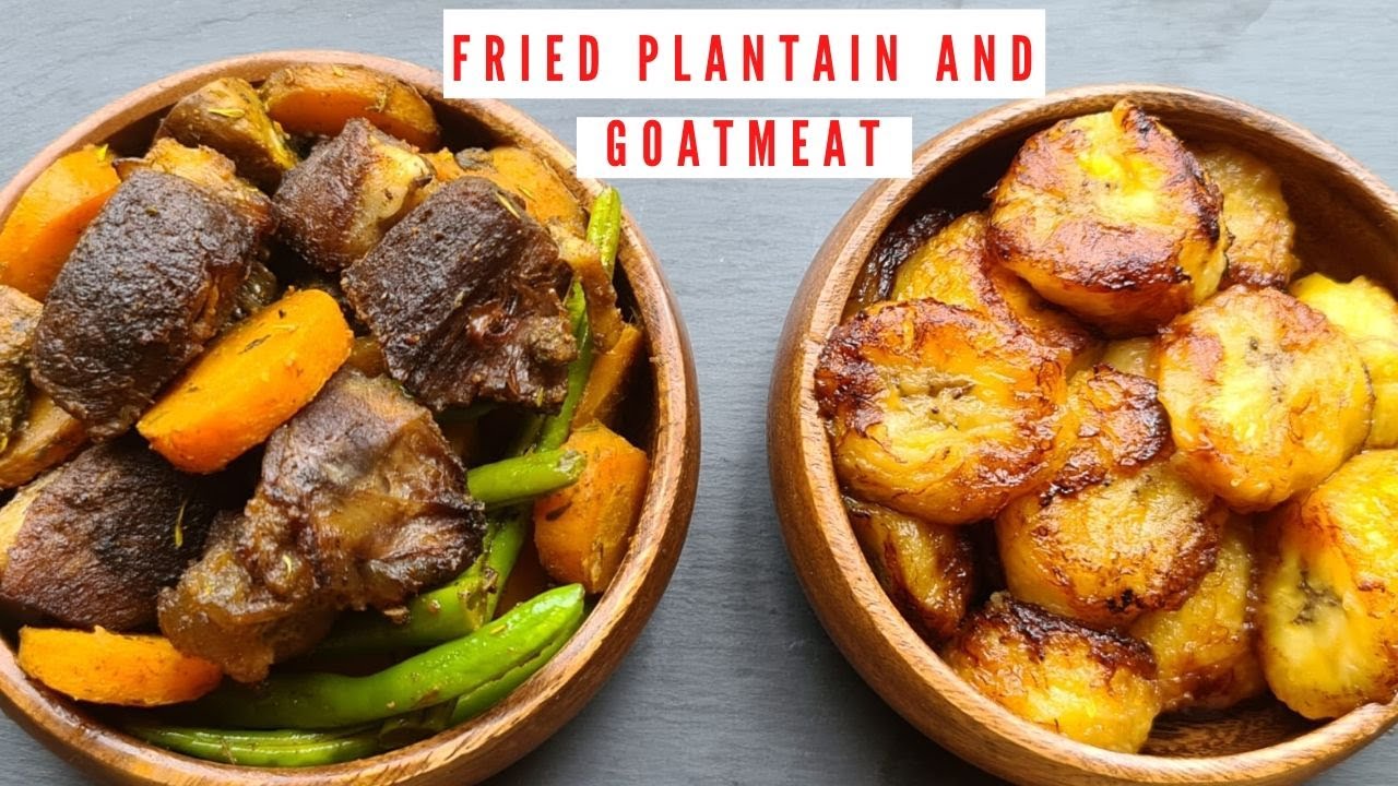 FRIED PLANTAIN AND GOATMEAT (Nigerian Style Dodo) - YouTube