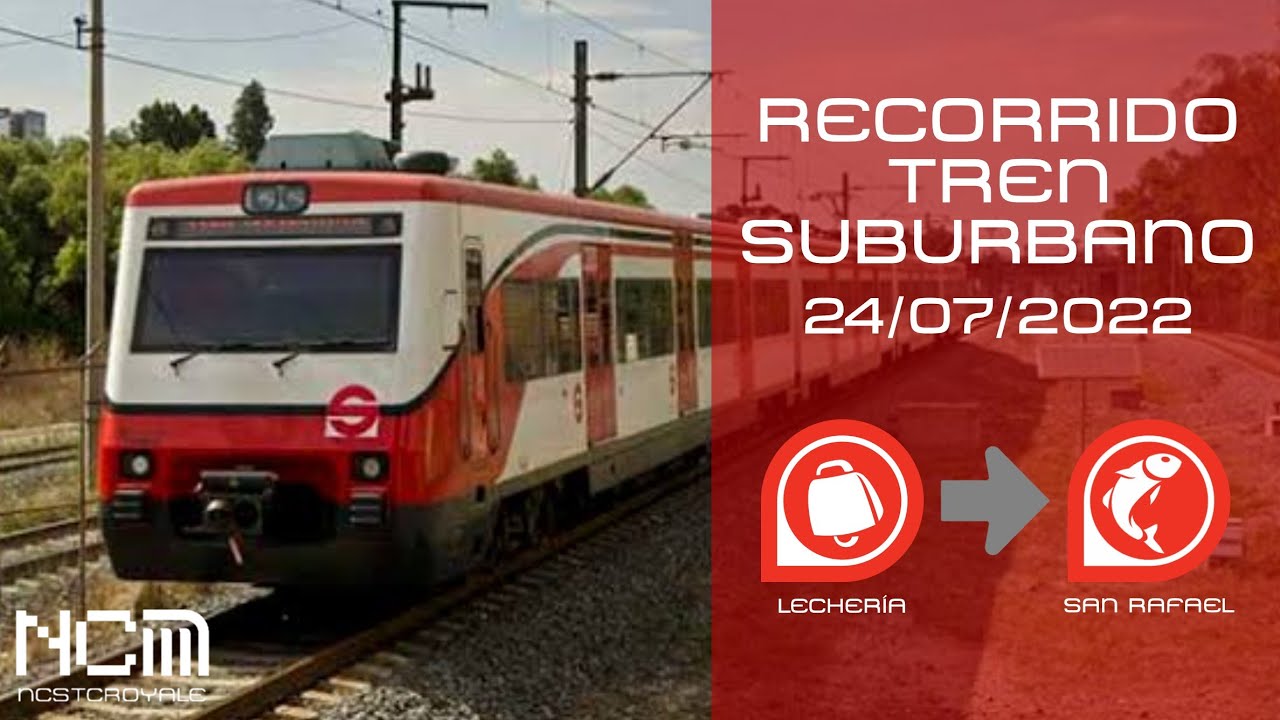 Recorrido Tren Suburbano (Lechería - San Rafael) - YouTube
