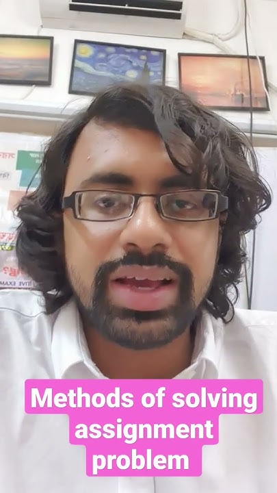 Methods of solving assignment problem #shorts #youtube #trending # ...