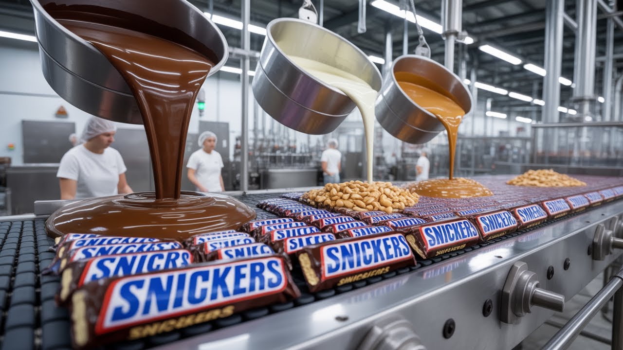 What's REALLY Inside SINKERS Chocolate Factory REVEALED #Manufora # ...