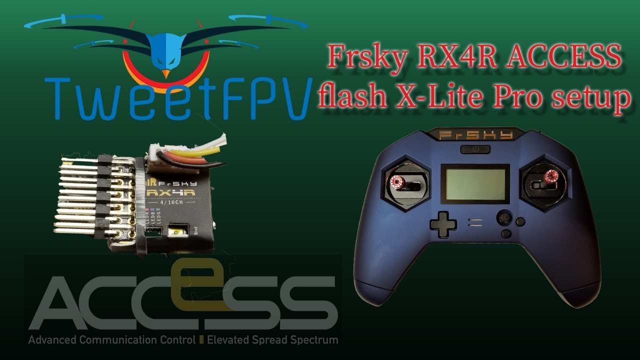 RX4R ACCESS with Frsky X-Lite Pro. - YouTube