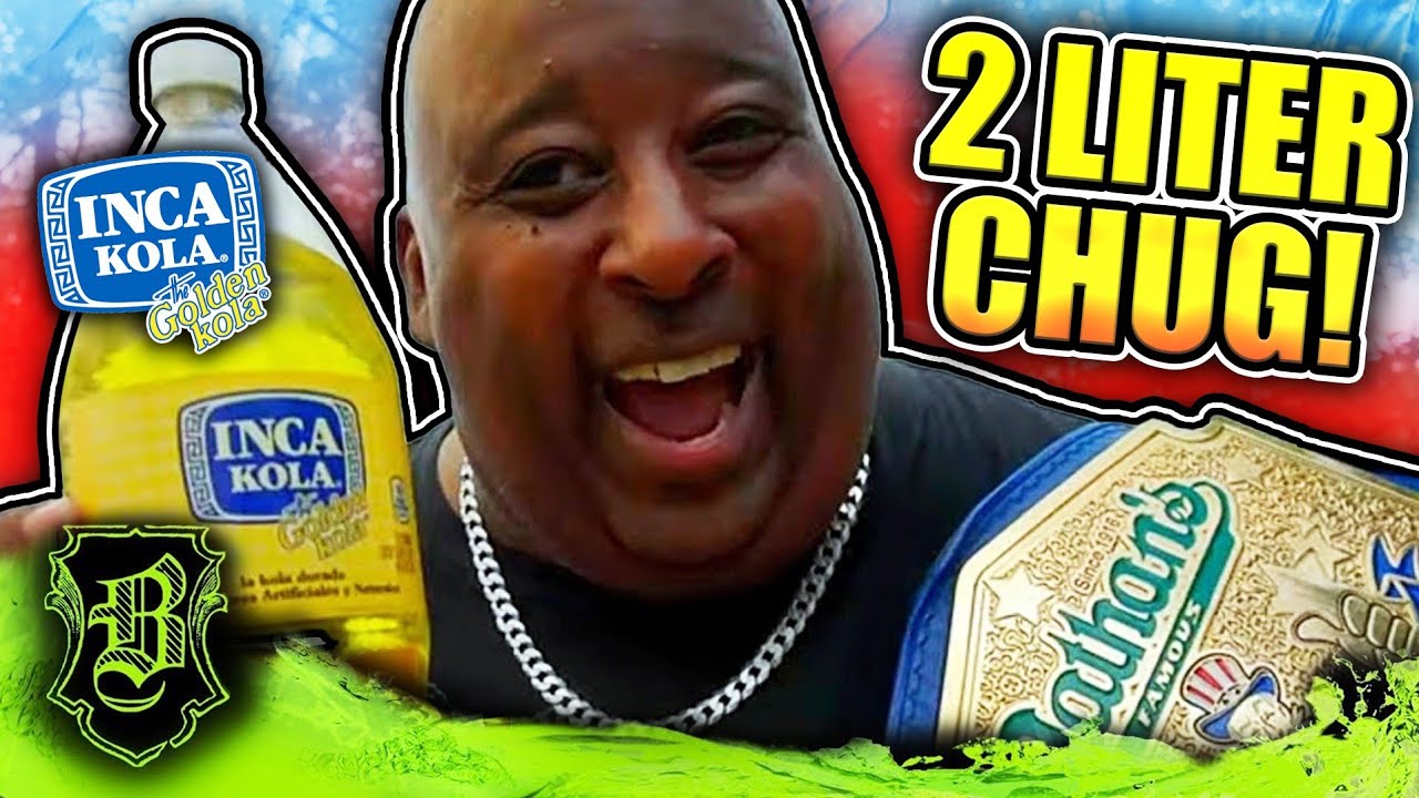 2 Liter Inca Kola Chug + 2024 Nathan's Chug Contest Info. - YouTube