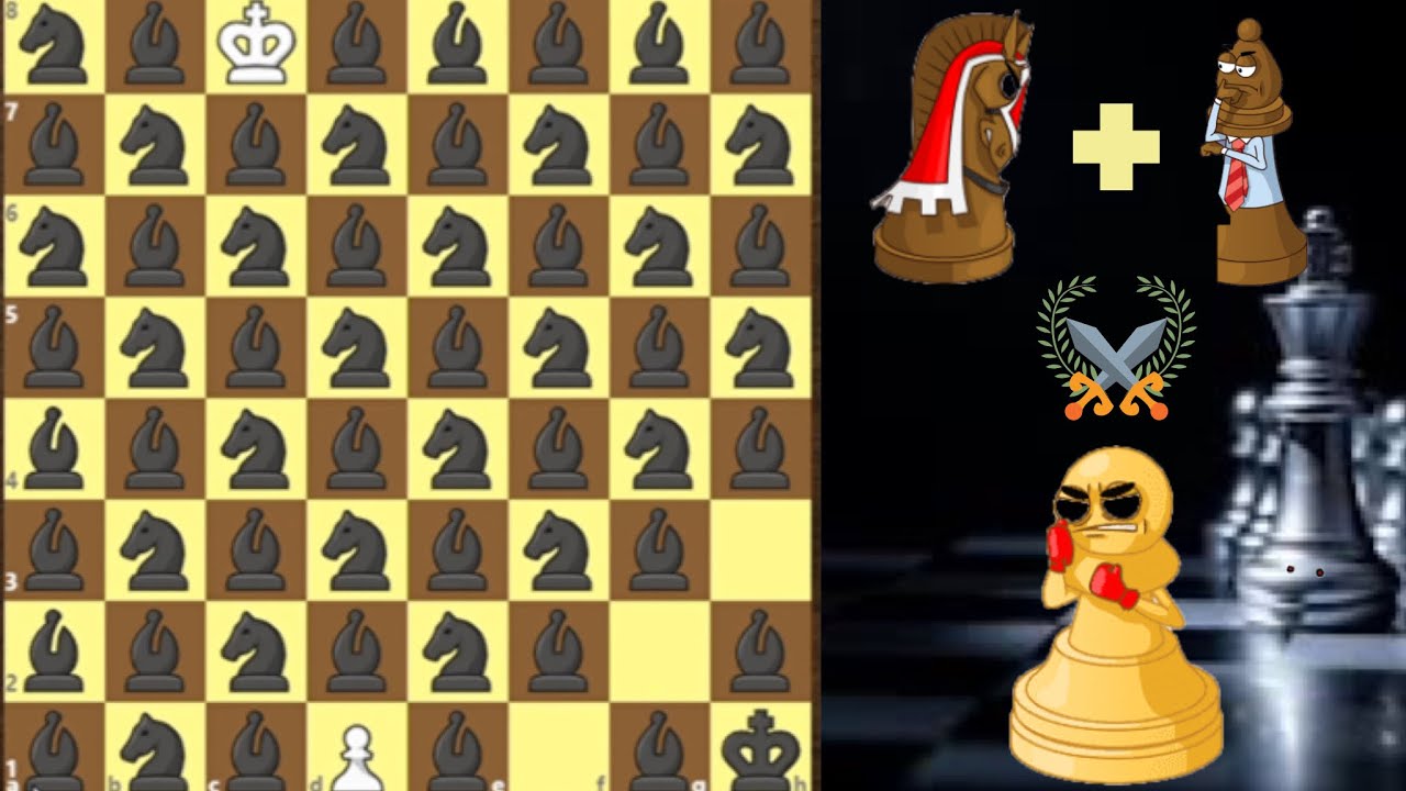 1 Pawn Vs Knight Bishop Army Can I beat them just one Pawn ? / Fairy ...