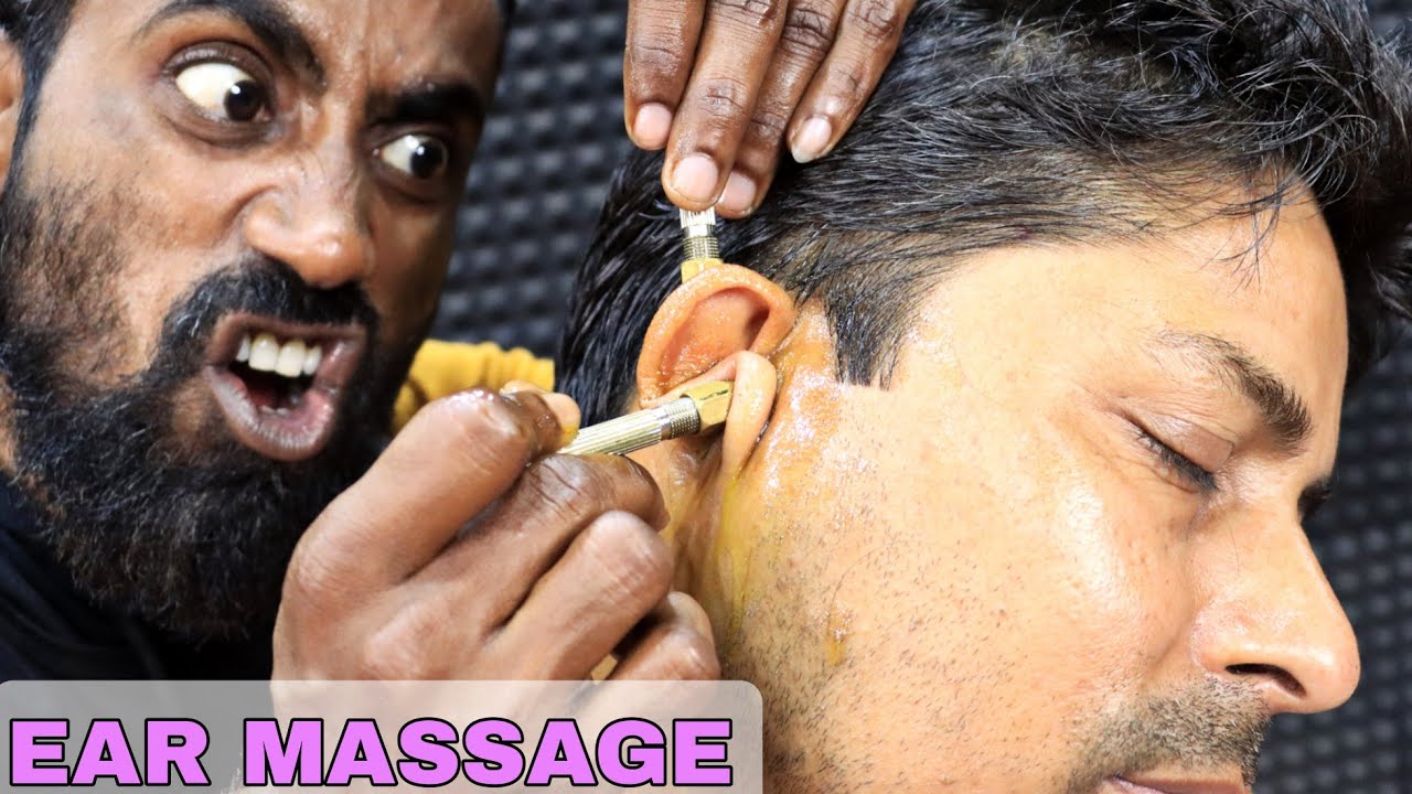 Massive Ear Massage ASMR | Tip Top Ear Massage with pin pen ...