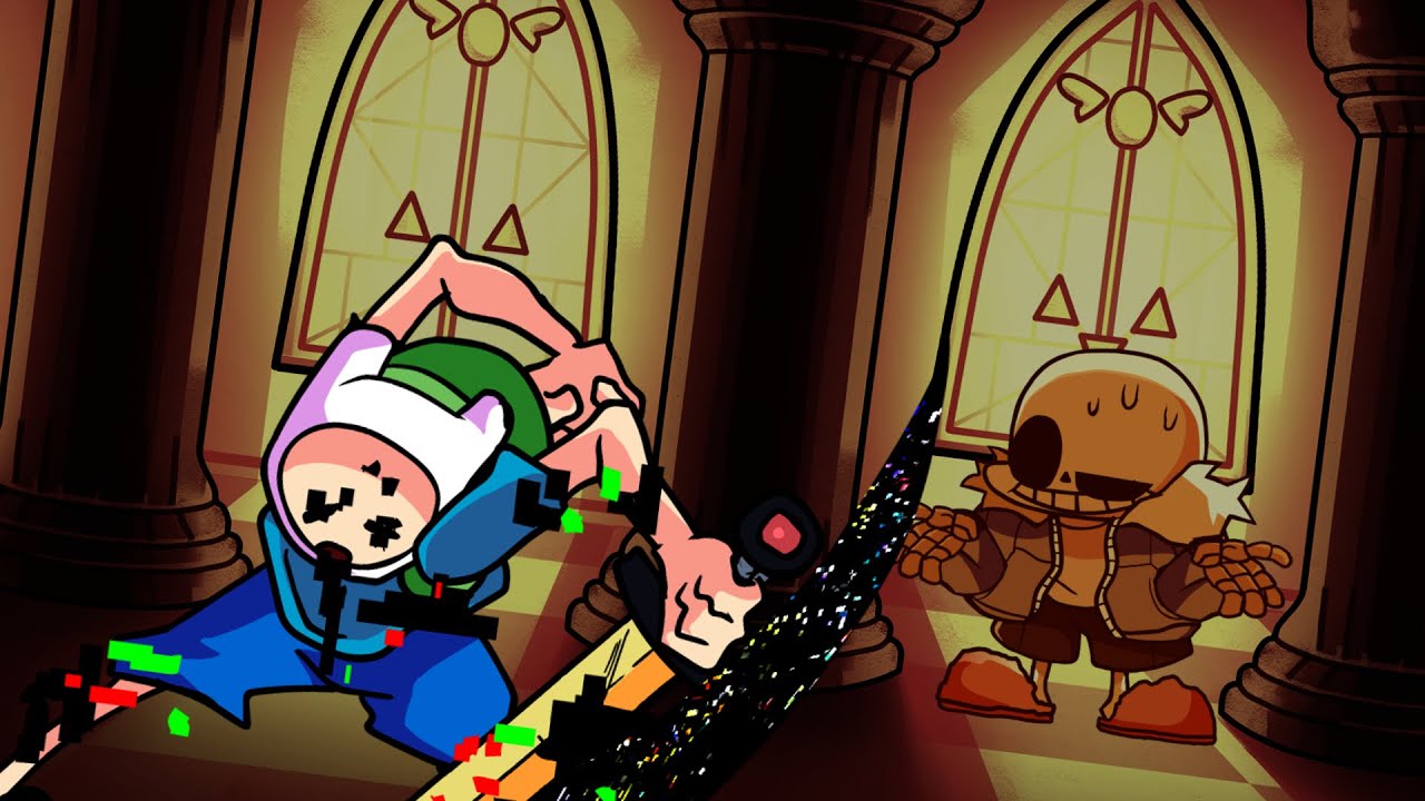 FNF Mashup Remake: Quiet X Burning In Hell [Corrupted Finn Vs Sans ...
