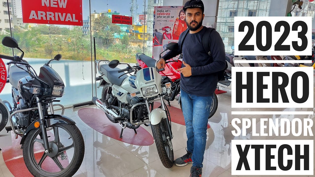 Full Review of 2023 Hero Splendor XTech || Full digital meter with ...