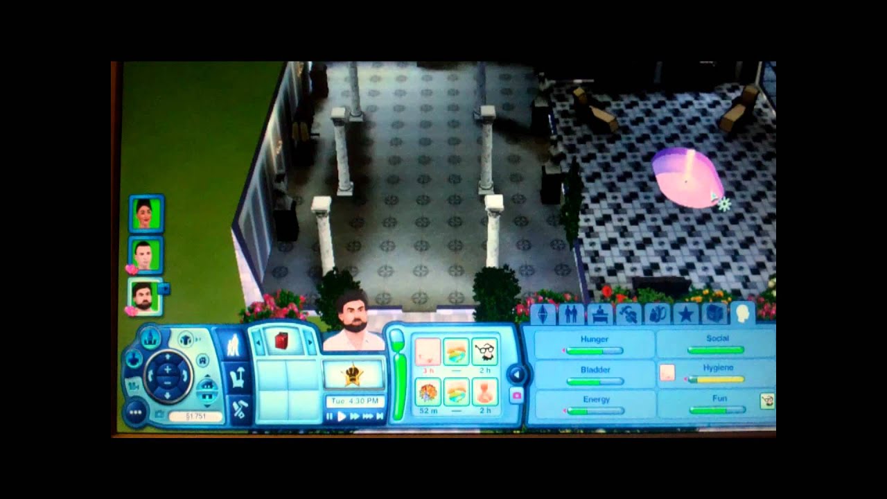 Sims 3 Roman Bath House Tour - YouTube