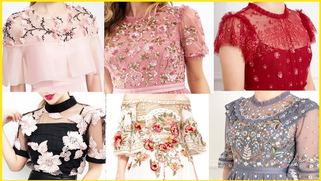 Net fabric designer dress idea2021| 3d net party wear dress| netted ...