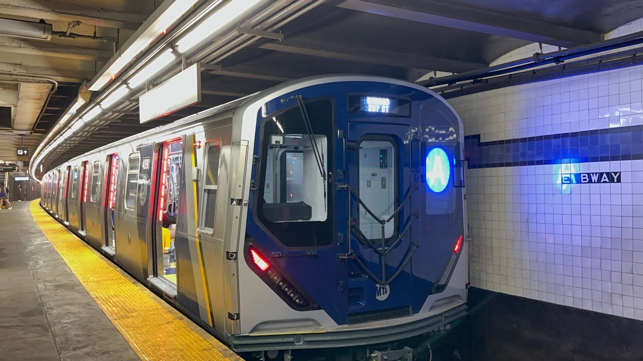 NYCTA IND 2023 60fps: Onboard R211 Kawasaki (A) Train from York Street ...
