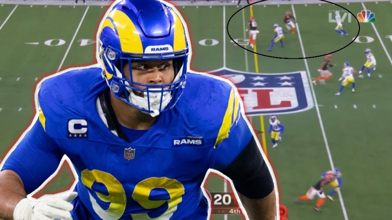 Breaking Down Aaron Donald's play that won the Super Bowl for the Los ...