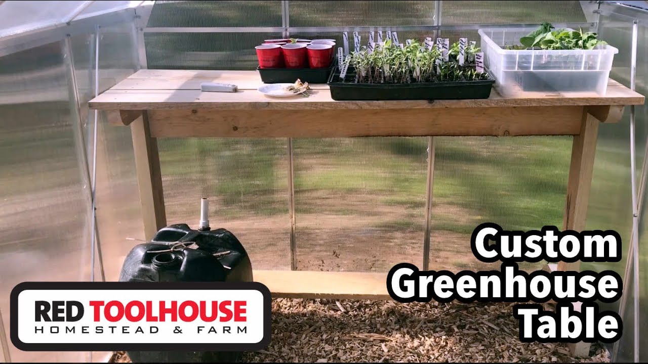 Harbor Freight Outside Potting Table Easy Greenhouse DIY – From A