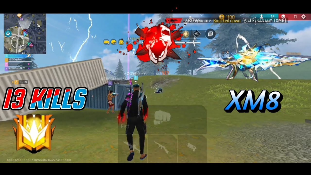 🔥DESTROYING GRAND MASTER LOBBY🔥 || 13 KILLS WITH XM8⚡ || FREE FIRE MAX - YouTube