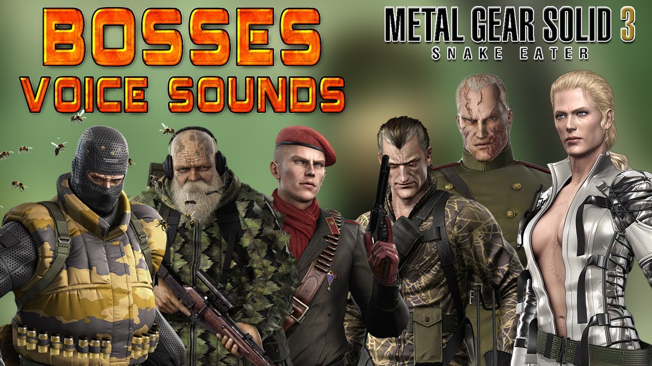 Metal Gear Solid 3: Snake Eater - All Bosses Voice Sounds - YouTube
