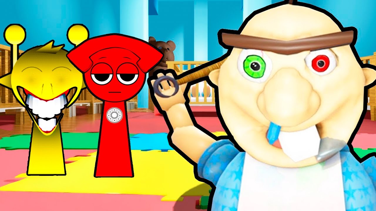 SPRUNKI TELE AND SIMON ESCAPE BABY BOBBY'S DAYCARE IN ROBLOX - YouTube