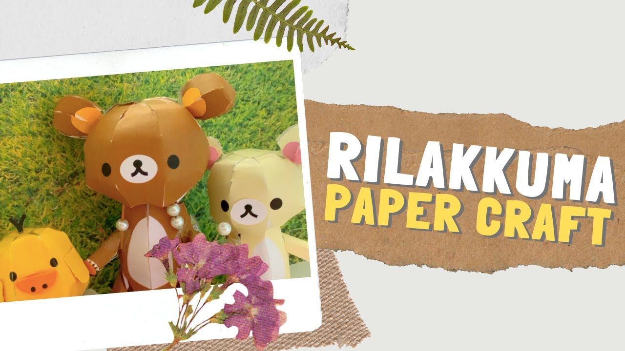 How to Make Rilakkuma Paper Craft 🐻 - YouTube