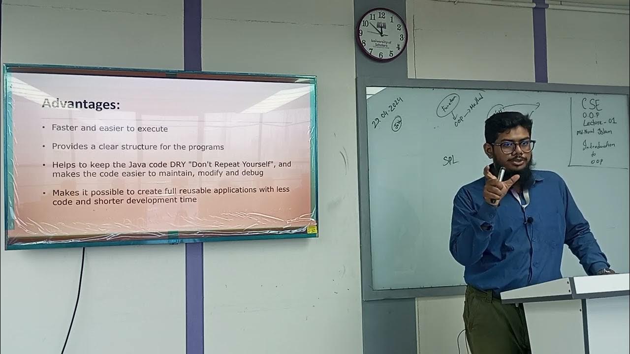 Object Oriented Programming | Lecture - 01 | CSE | Nurul Islam | University of Scholars - YouTube