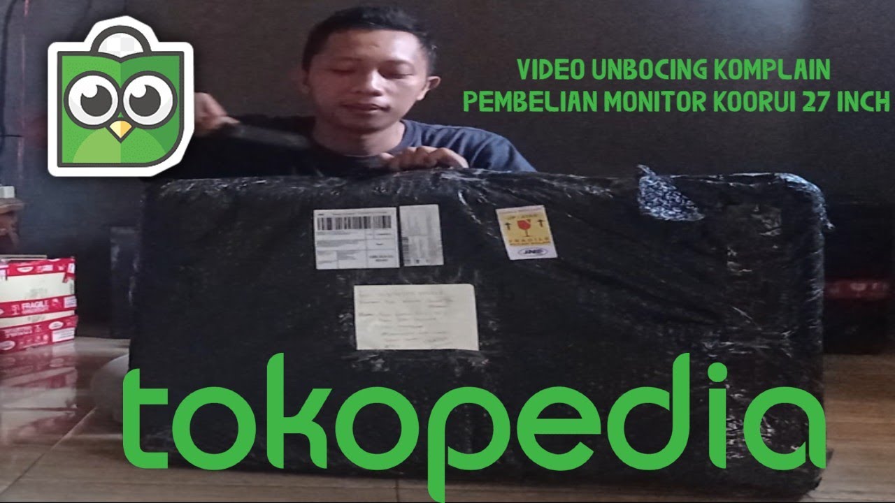 VIDEO UNBOXING KOMPLAIN TOKOPEDIA PEMBELIAN MONITOR Monitor Koorui 27N1 ...