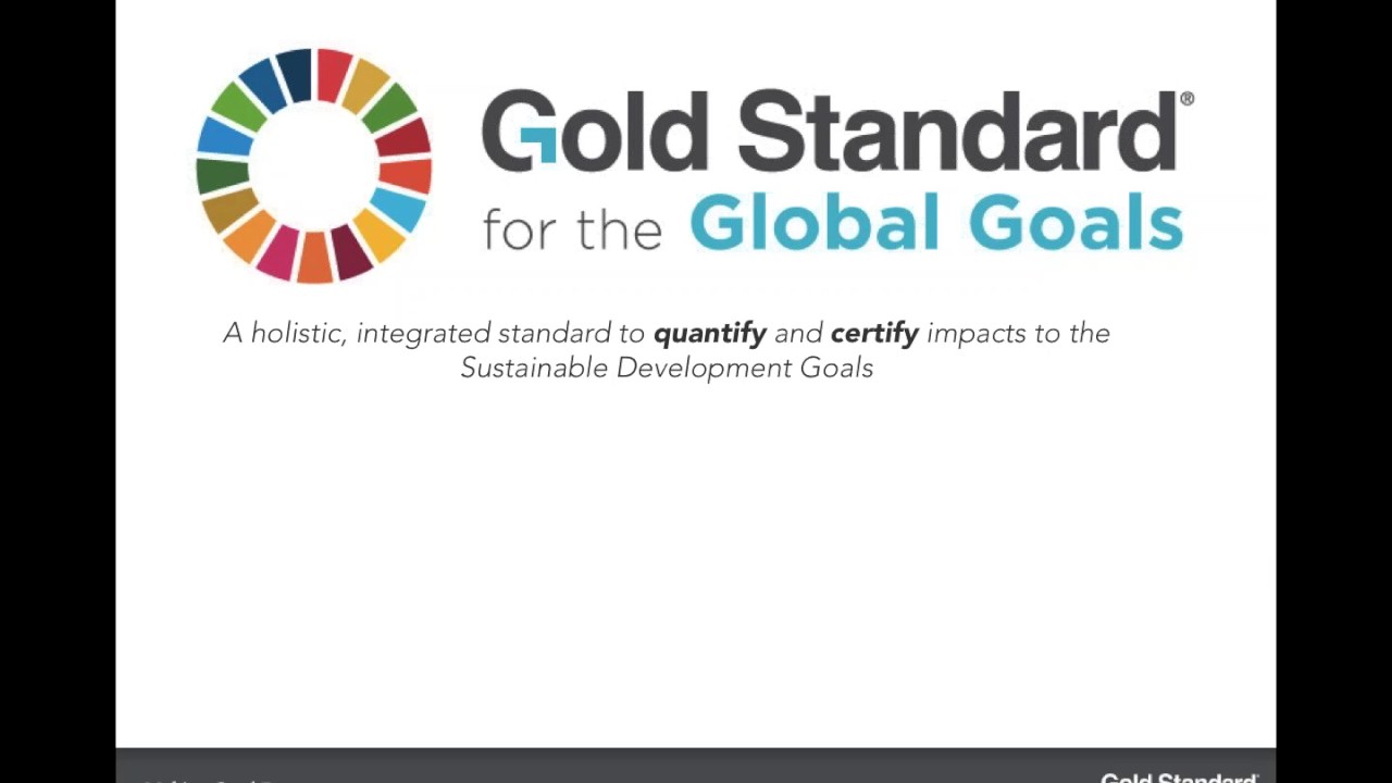 WEBINAR: Funding SDG Impacts | Gold Standard for the Global Goals - YouTube