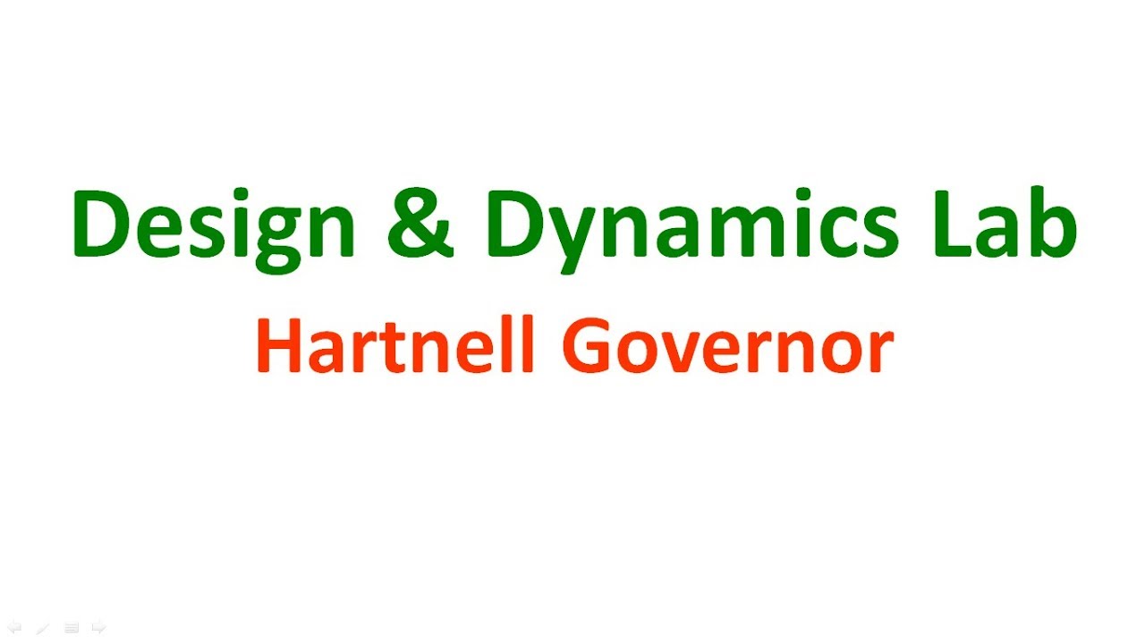 Hartnell Governor | Design & Dynamics Lab | MechLabVideos - YouTube