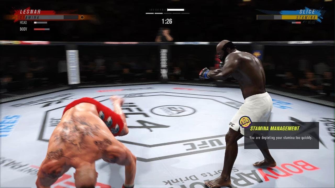 Kimbo Slice Punches Brock Lesnar Into A Seizure - UFC 4 - YouTube