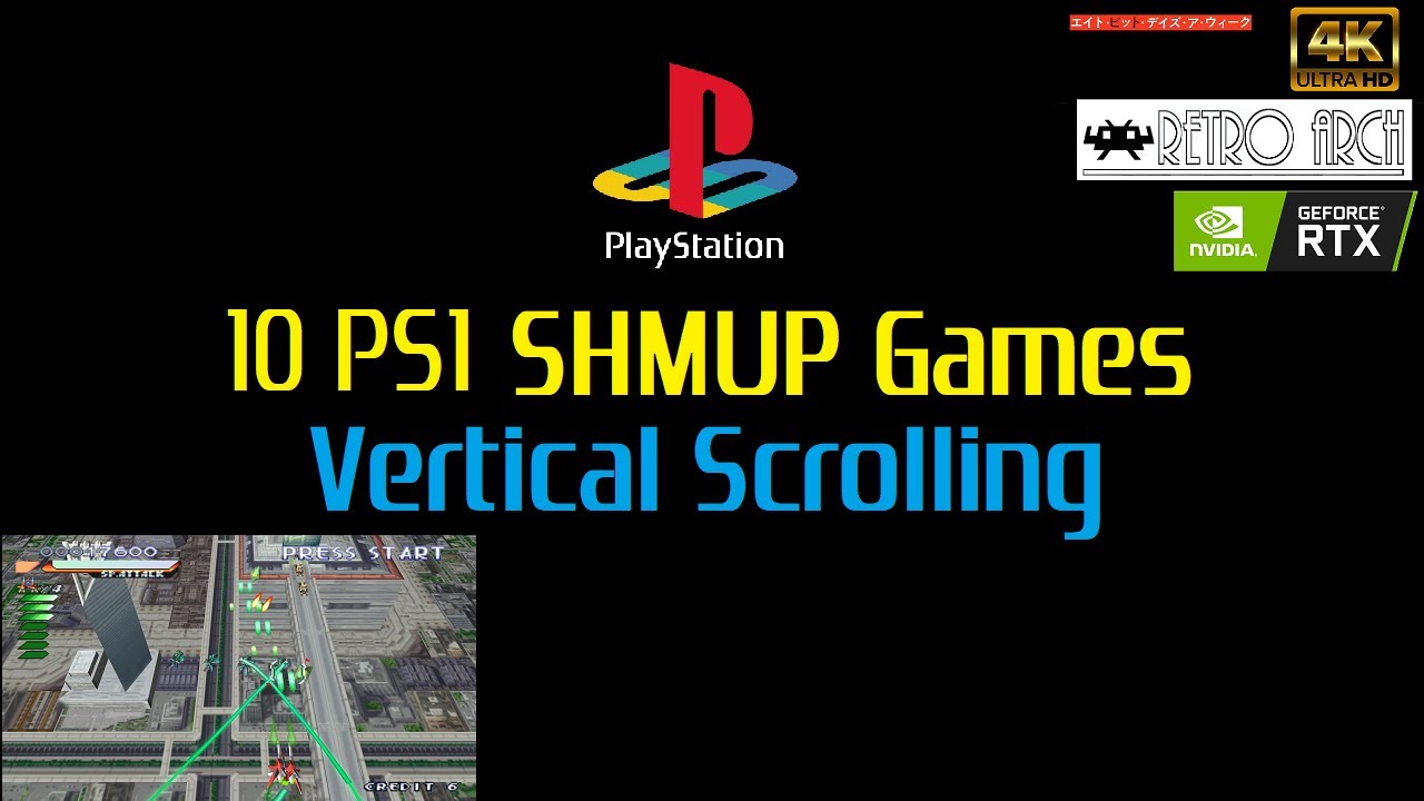10 PS1 Vertical SHMUP Games 4K 60FPS - YouTube