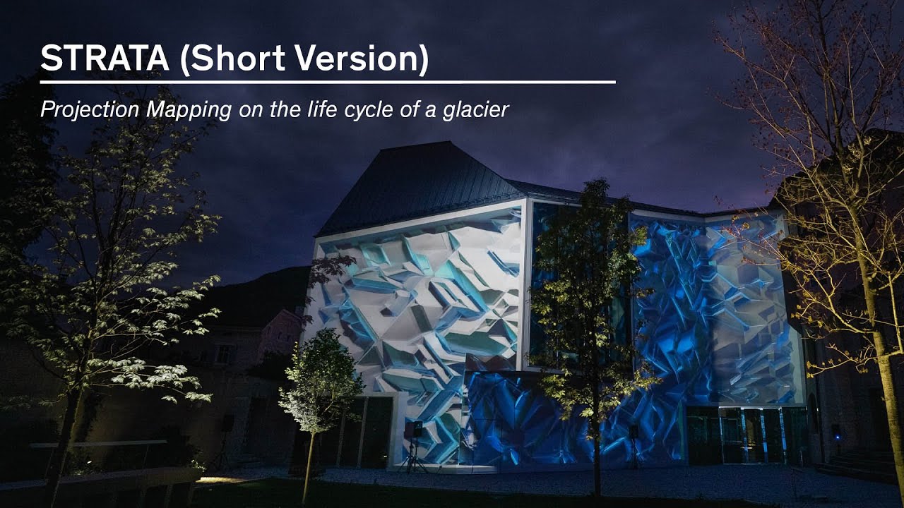 STRATA | Projection Mapping on the life cycle of a glacier - YouTube