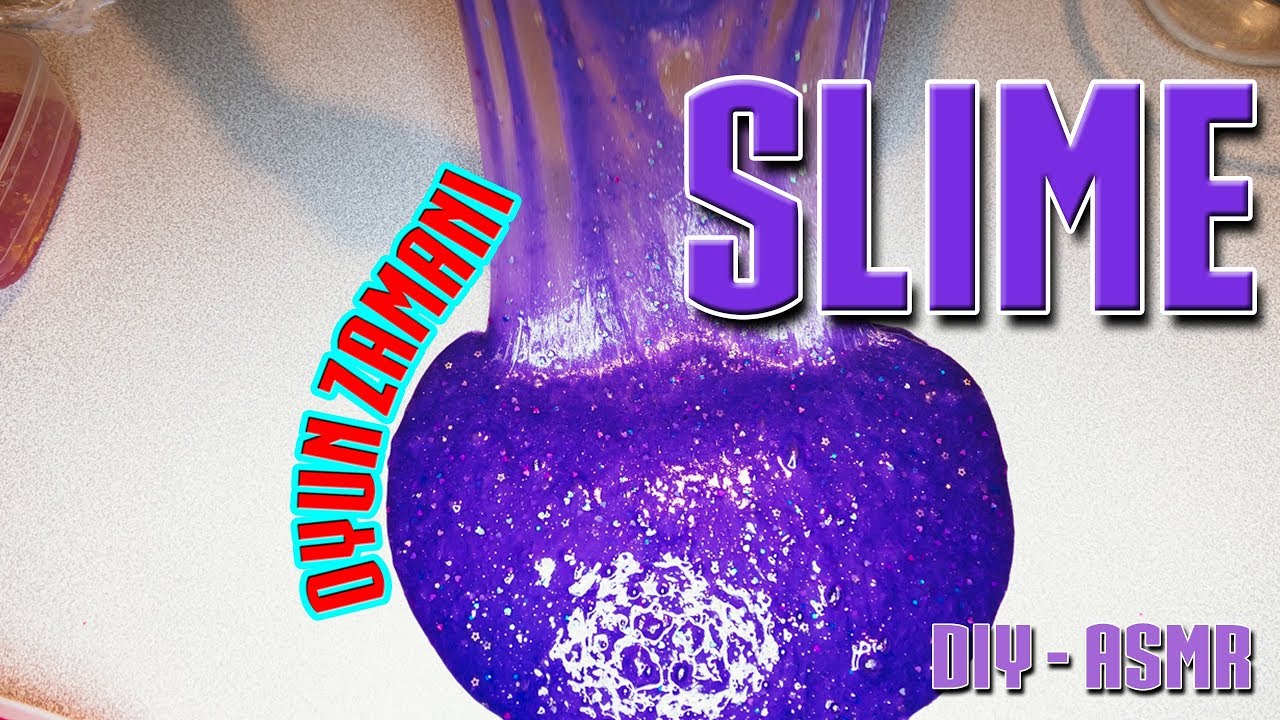 Mor Slime Çorbası ile oyun zamanı - Rahatlatan Slime Videoları - DIY ...