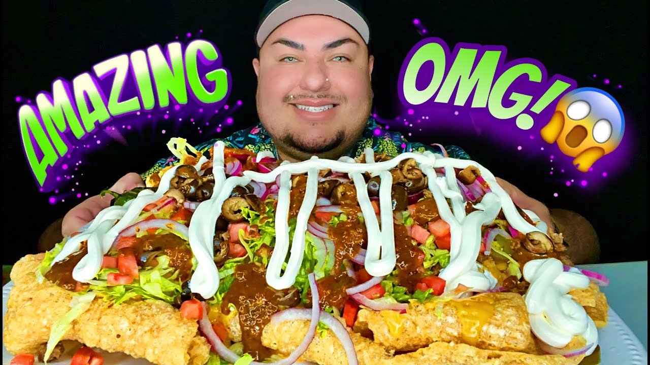 LOADED Chicharron Super Nachos • Recreating One Of My First Mukbangs ...