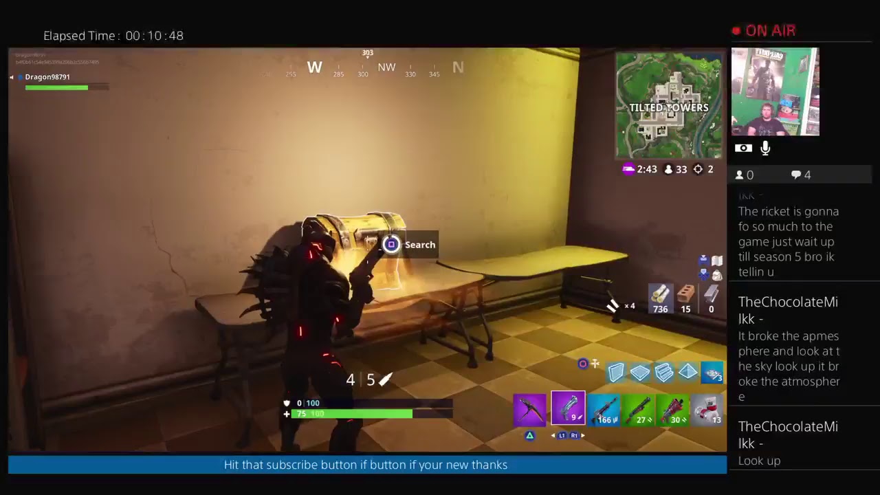 Fortnite tier 100 omega skin unlocked lets see where this rocket hit ...