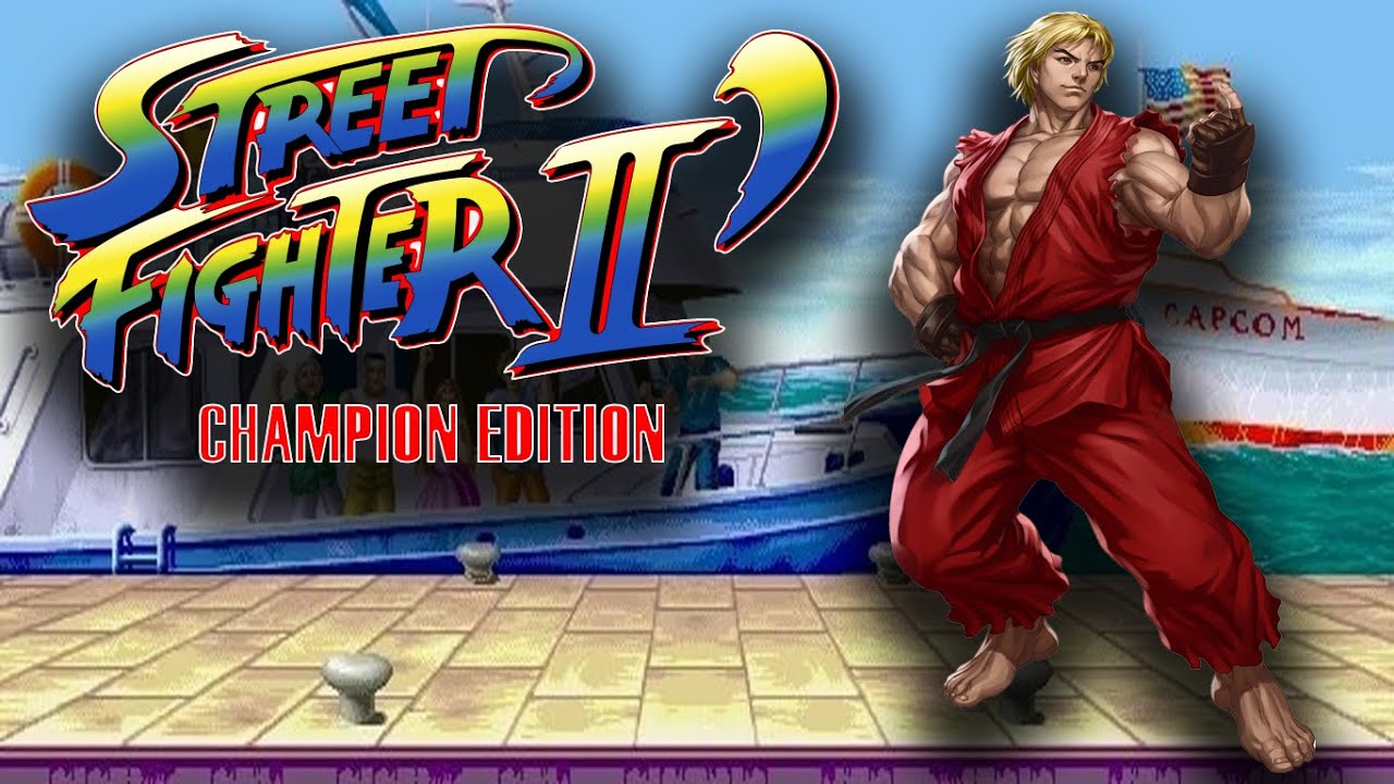 Street Fighter 2 Champion Edition, (Arcade) Ken Masters. 1 CC - YouTube