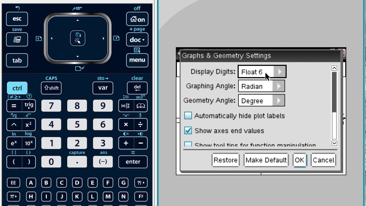 Graphing screen trick: Change Significant Figures - YouTube