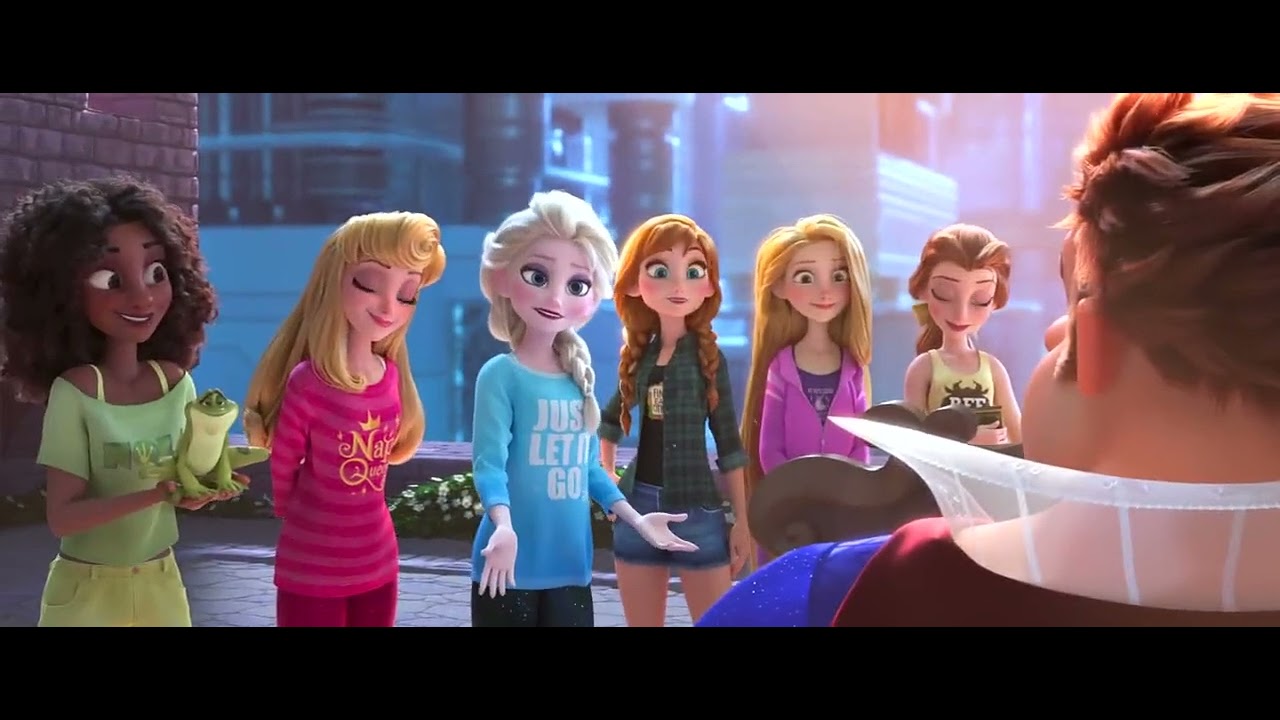 wreck it ralph hindi scene Disneyland princess save Ralf - YouTube