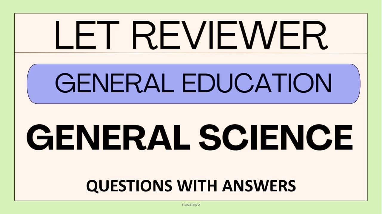 LET REVIEWER 2022 : General Education | General Science - YouTube