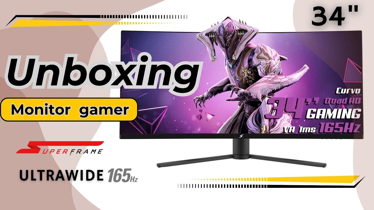 Monitor gamer Vision Ultra 34 polegadas ultrawide curvo Superframe ...