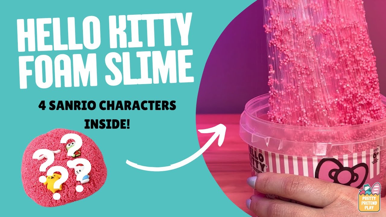 Hello Kitty Slime Foam Fun! Unboxing 4 Sanrio Characters | Five Below ...
