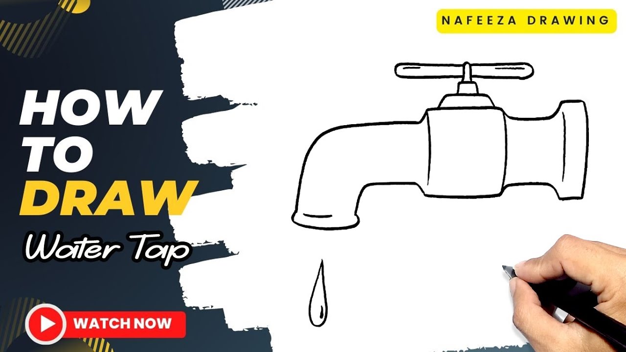 How to draw Water Tap - YouTube