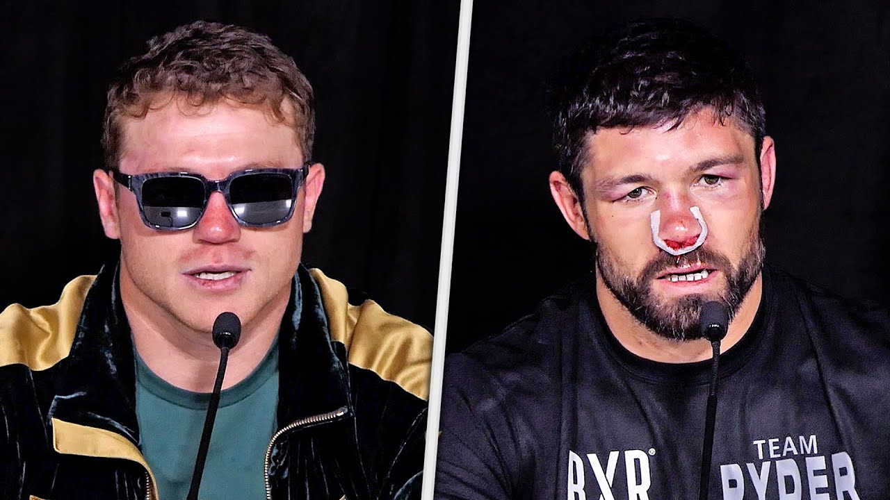 Canelo Álvarez vs. John Ryder • FULL POST FIGHT PRESS CONFERENCE | DAZN ...