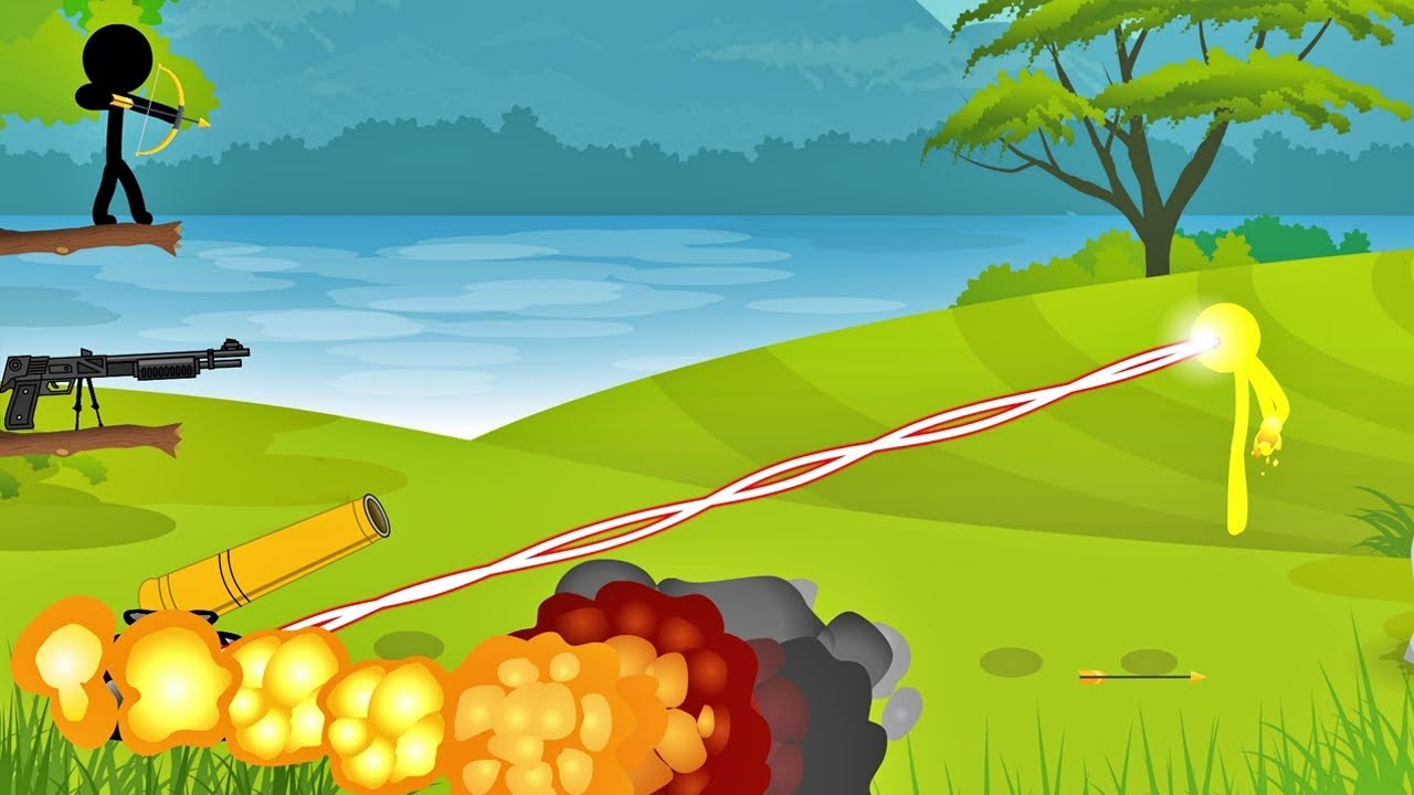 Stickman Fight | Stick Figure Fight | Animation | Yellow vs Black Part ...